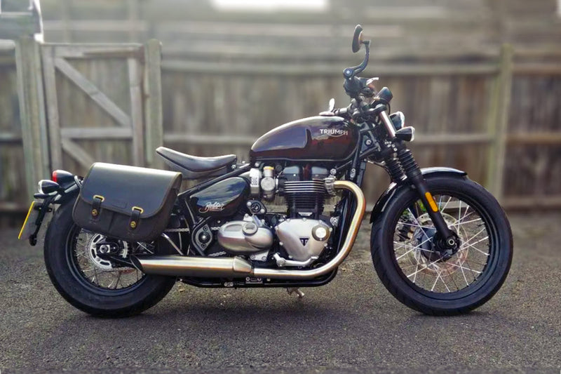 Make the Triumph Panniers lockable and quick-release. - LONGRIDE